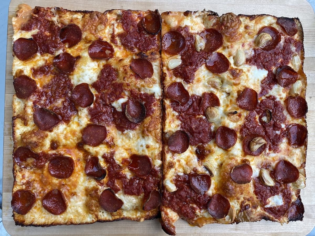 Detroit Pizza Menu - My Friend Derek’s